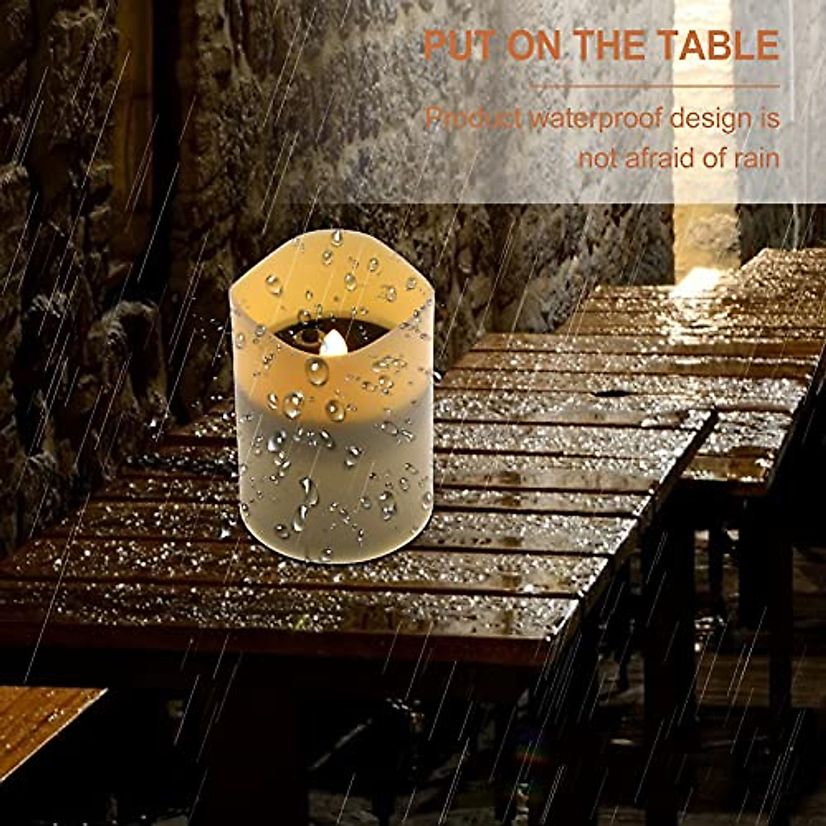 ibasenice Led Solar Tea Lights Flameless Tealight Candles Outdoor Lighting Night Light for Lantern Garden Camping and Home Decor 4pcs