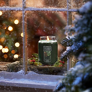 Yankee Candle Balsam & Cedar Scented, Classic 22oz Large Jar Single Wick Candle, Over 110 Hours of Burn Time