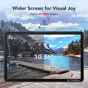 TCL 10.36 inch Android Tablet, TABMAX 10.4, 6GB + 256GB (up to 512GB), 8000mAh, FHD+ Display, WiFi Android 11 Tablet, Space Gray