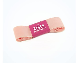 Bloch womens Minimalist,ballet Ballet Pointe Shoe Sheer Stretch Ribbon, Pink, One Size US
