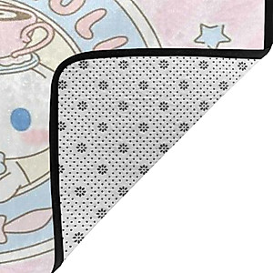 Cute Cartoon Carpet 3D Print Area Rugs for Women Bedroom Bathroom Decor Cartoon Floor Mat Qi37-36x24in
