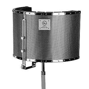 Turnstile Audio Concourse Series TAC700 Multi-Pattern Condenser Microphone, Bundle with H&A Reflection Filter, Silver