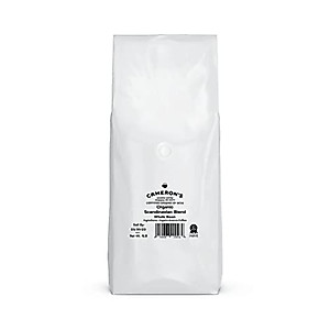 Cameron's Coffee Organic Scandinavian Blend Whole Bean Coffee, Medium-Dark Roast, 100% Arabica, Bulk, 4-Pound Bag, (Pack of 1)