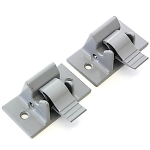 Red Hound Auto Mounting Brackets (2) Compatible with Dometic Sunchaser Lower Awning Arm Bottom Replacement Gray RV Camper Trailer