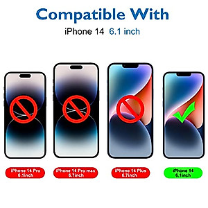 Esanik [3+2 Pack] Privacy Screen Protector for iPhone 14 6.1" Anti-Spy Tempered Glass + Camera Lens Protector, Installation Frame, 9H Hardness, Case Friendly, Easy Installation, Bubble Free
