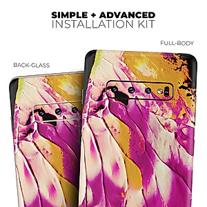 DesignSkinz Liquid Abstract Paint V15 Protective Vinyl Decal Wrap Skin Cover Compatible with The Samsung Galaxy S20 (Screen Trim & Back Glass Skin)