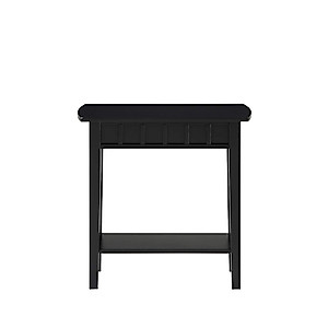 Convenience Concepts Dennis End Table with Shelf, Mahogany