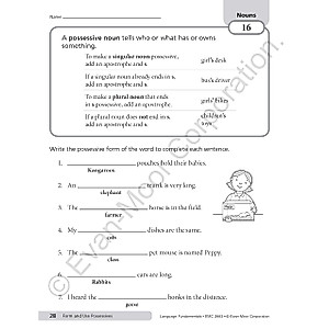 Evan-Moor Language Fundamentals, Grade 3