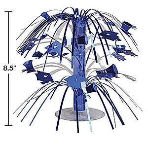 Creative Converting Cascade Graduation Centerpiece, Mini, Blue -
