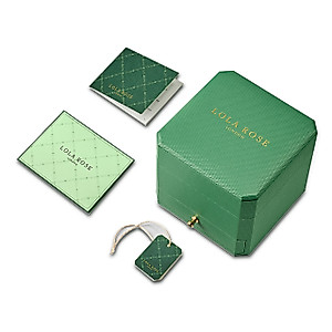 Lola Rose Elegant Women's Dress Watch with Genuine Gemstone, Ladies Multicolor Stainless Steel Bracelet Watch, Classic Gift for Women