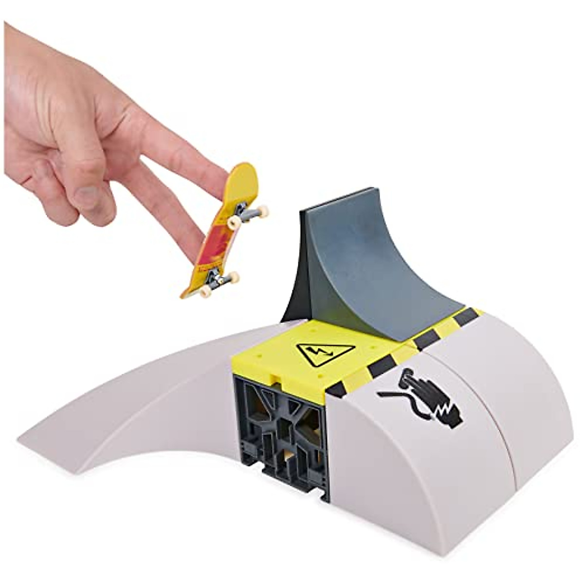 Tech Deck, Power Flippin, X-Connect Park Creator, Customizable and Buildable Ramp Set with Exclusive Fingerboard, Kids Toys for Boys and Girls Ages 6 and up