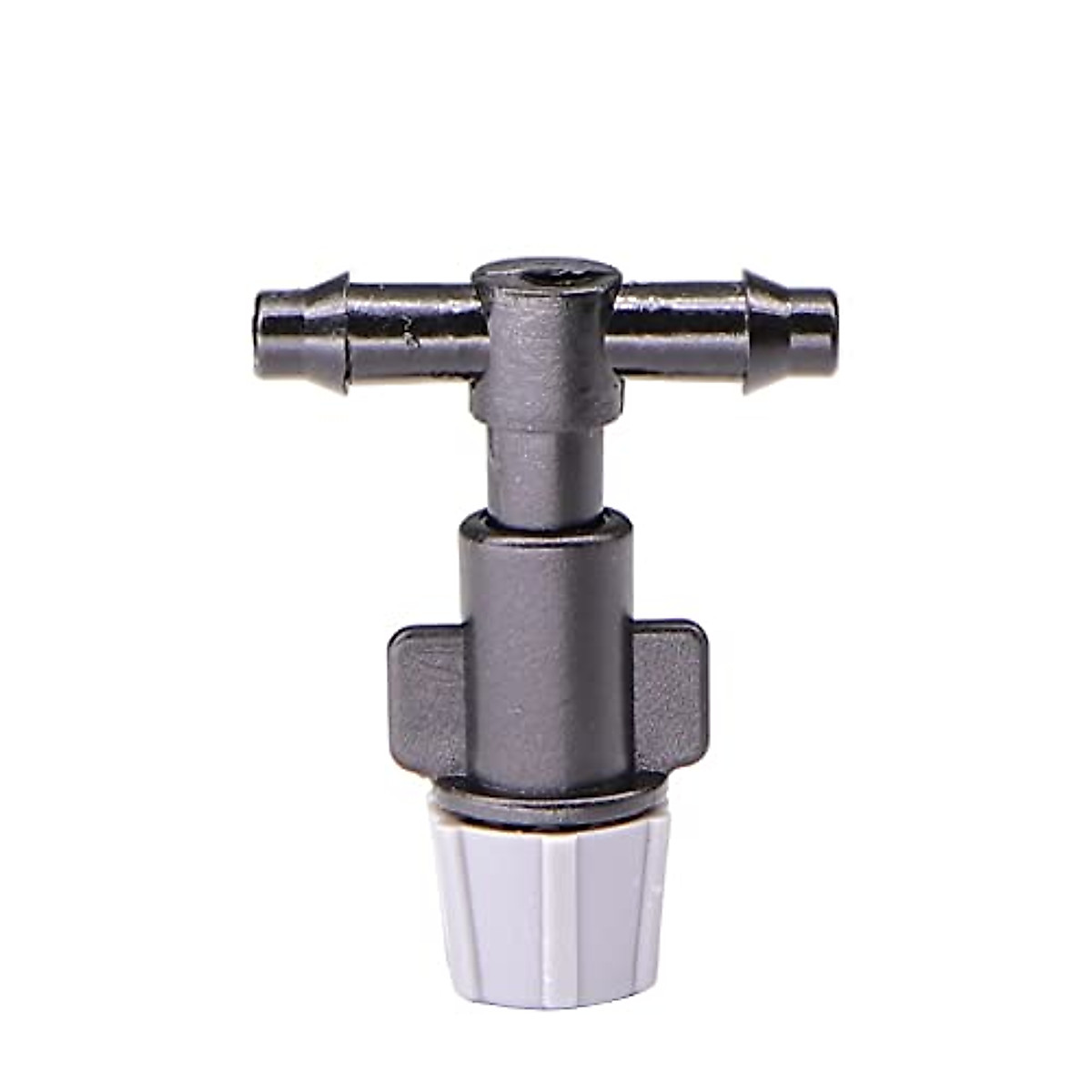 SJYDQ 25PCS Single Hole Micro Drip Sprayer with 4/7mm Pipe Barbed Tee Connectors Garden Misting Atomizing Irrigation System