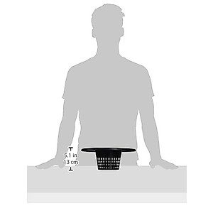 Viagrow 6 inch Wide Lip Bucket Basket Lid, (6 Pack), 5 and 3.5 Gallon DWC Bucket Net Pots