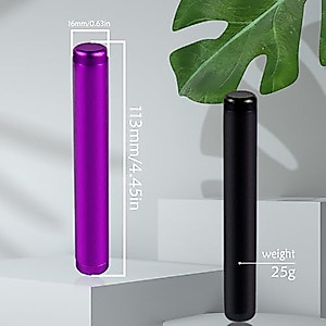 Defuzie Aluminum Storage Tube Container Lightweight Airtight Metal Waterproof Storage Containers for Traveling-3Pack (color1)