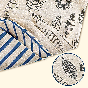 Weewooday 4 Pieces Reusable Tote Bags Canvas Tote Bags Canvas Reusable Shopping Bags Makeup Bags for Girls Women (Classic Style)