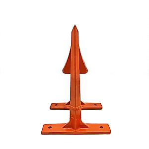 Hi Flame Cast Steel Firewood Kindling Splitter for Wood Stove Fireplace and Fire Pits Splitting Wedge Manual Log Splitter Wedge (Orange)