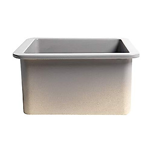 ALFI brand ABF1818S-GM Kitchen Sink, Grey Matte