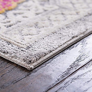 Rugs.com Budapest Collection Area Rug – 8' x 10' Multi Low-Pile Rug Perfect for Living Rooms, Large Dining Rooms, Open Floorplans