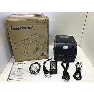 Intermec PC43TB00000201 Intermec, Pc43T Printer, 4" Thermal Transfer/Direct Thermal Desktop Printer, 203 Dpi, Icon Display, Tear-Off, USB 2.0 and USB Host, Includes Latin Fonts, Us Power Cord