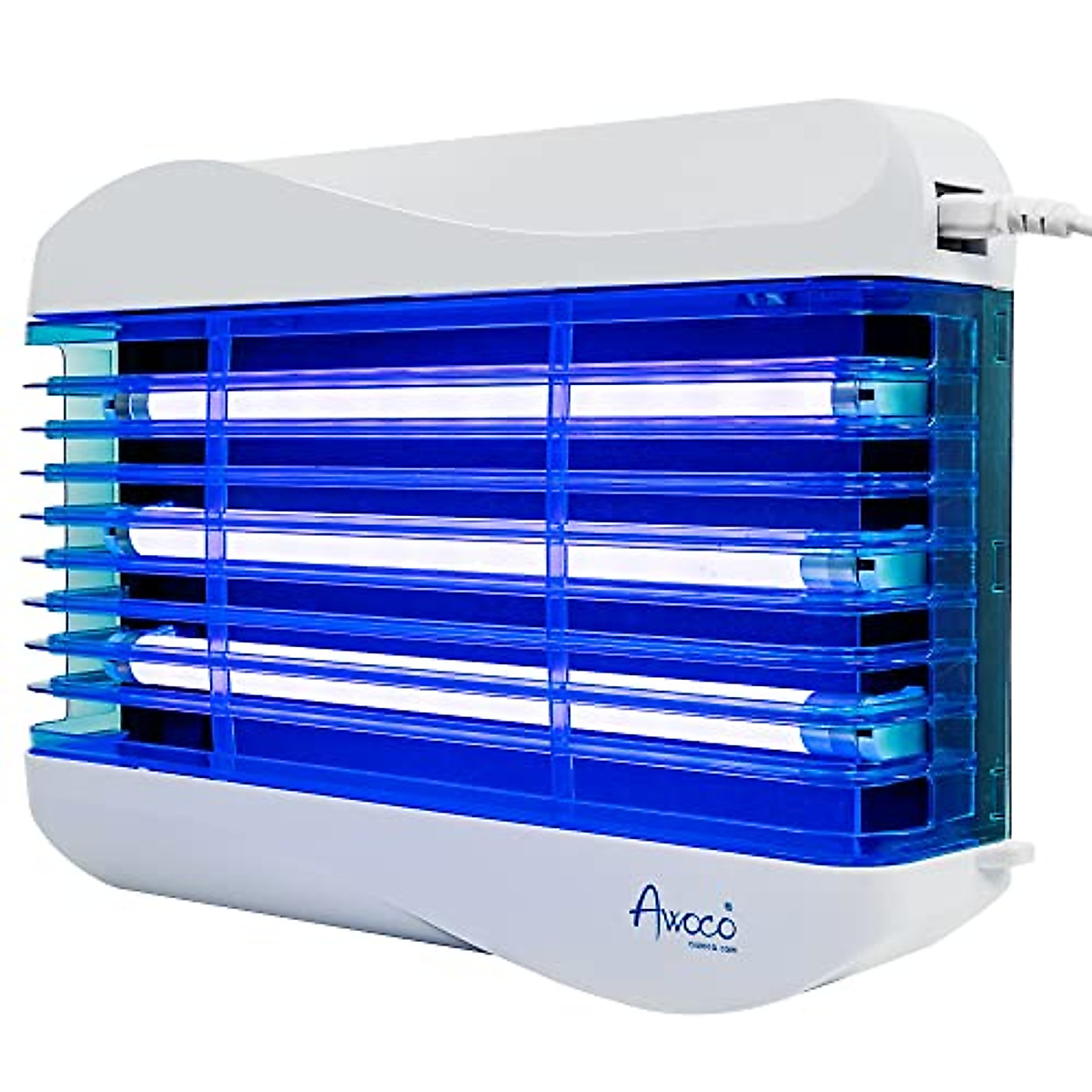 Awoco LED 15 W Wall Mount Sticky Fly Trap Lamp with 3 LED UV Lights for Capturing Flies, Mosquitoes, Moths and Flying Insects (Fly Trap + 6 Glue Boards)