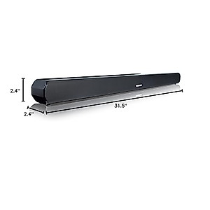 Toshiba 2.0 Channel Bluetooth Soundbar TV Speaker: Sound Bar with Optical, AUX, USB Inputs & Remote Control