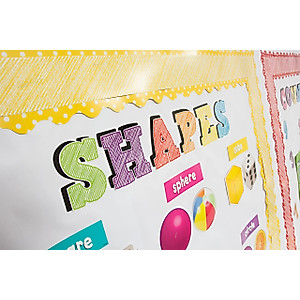 Teacher Created Resources Yellow Mini Polka Dots Border Trim, Yellow (4668)