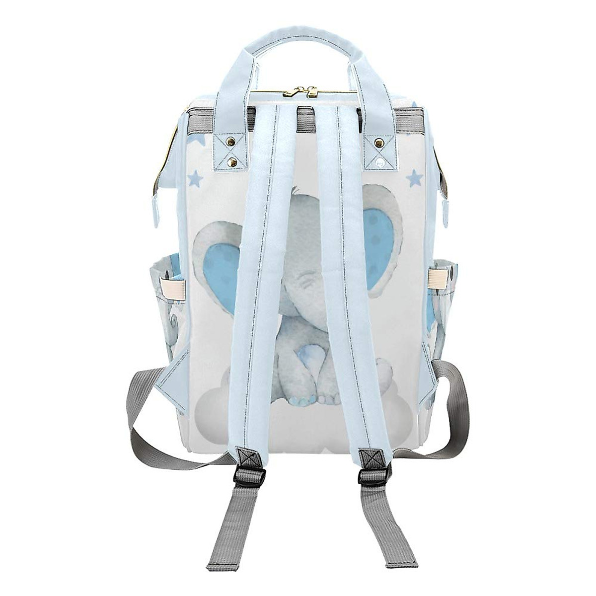 Personalized Elephant Baby Diaper Bag Backpack Name Custom Mommy Baby Bags Travel Daypack for Mom Gifts
