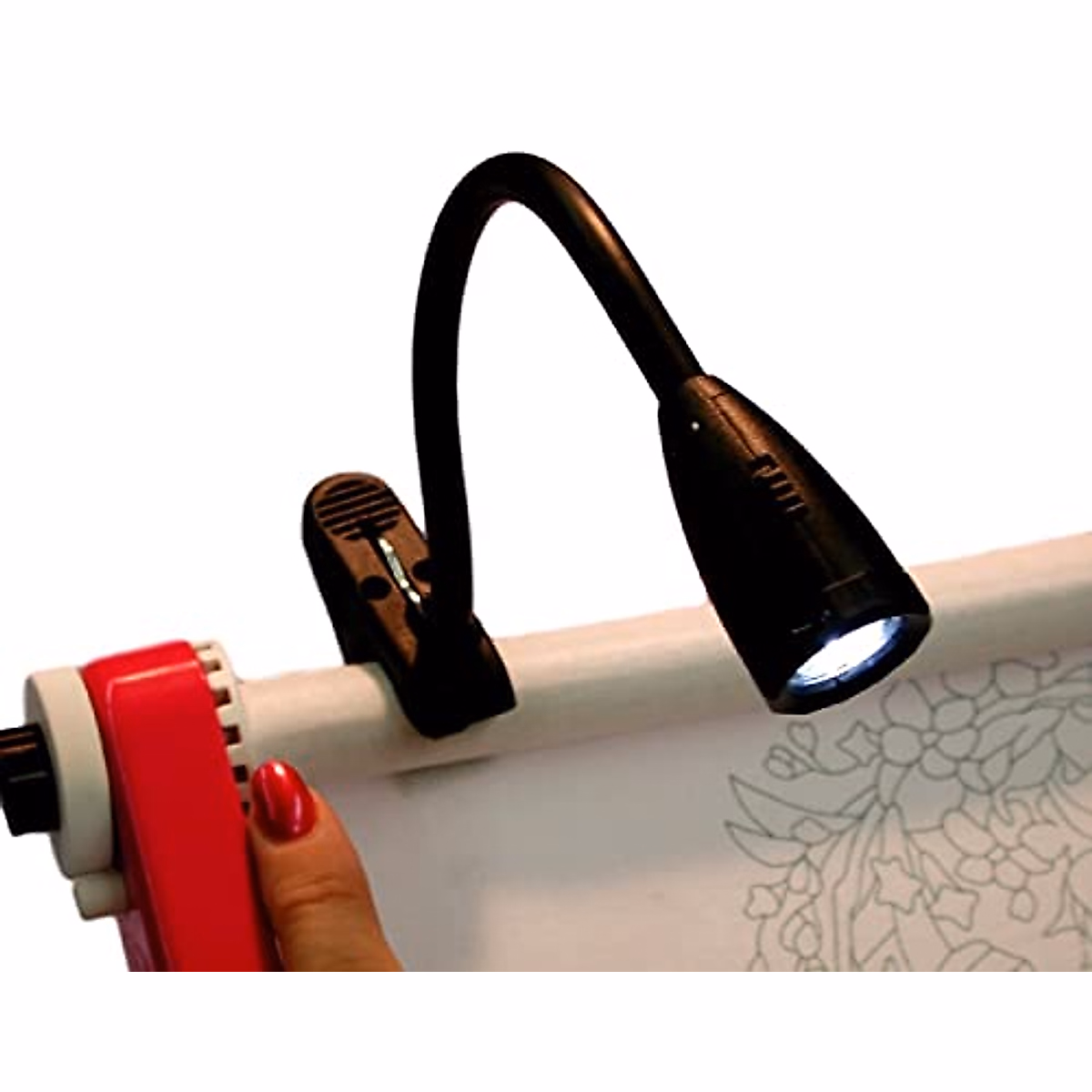 Edmunds All Purpose Clip On Led Light, 8in ,Black