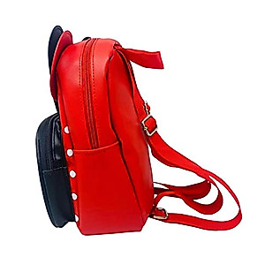 Children Girls Backpacks Mouse Ears Bows Spots Cute School Bags Going to School Travel Shopping Outings Decoration Children's Gift (black)