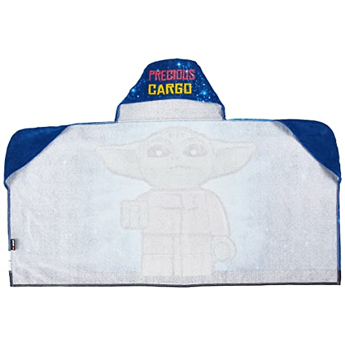 Franco Lego Star Wars The Child Mandalorian Kids Bath/Pool/Beach Soft Cotton Terry Hooded Towel Wrap, 24 in x 50 in (Official Lego Product)