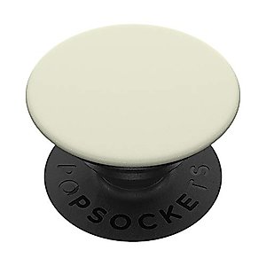 Cream Off-White Minimalist Neutral Matte Solid Color PopSockets PopGrip: Swappable Grip for Phones & Tablets