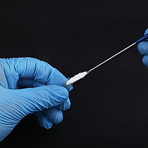 AOZITA 2 Pack Lab Spatula - Micro Lab Spoon/Scoop with Nickel-Stainless Blade - Also Great Filler, Gel Cap Capsule Pill Filler Machine - #000 00 0 1 2 3