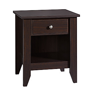 Sauder Night Stand, Jamocha Wood Finish