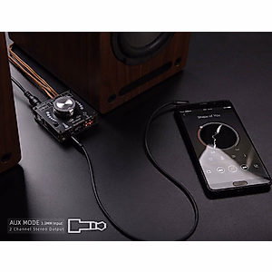 DAMGOO Mini Bluetooth Amplifier 50W+50W Dual Channel Stereo Power Output,DC 12V, Bluetooth+ AUX+ USB Input