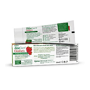 AloeDent Children's Strawberry Toothpaste - 50ml