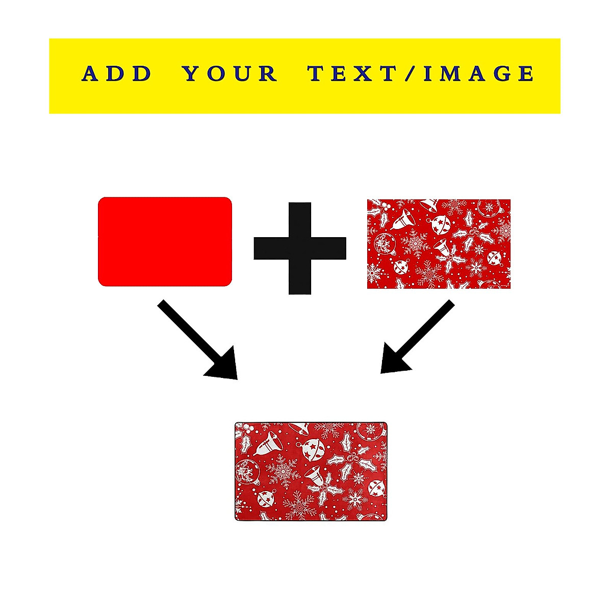 Custom Area Rug Personalized Carpet 60 x 39 inch Design Your Own Text Logo Image Door Mat for Home Decor Bedroom Garden Entry (Style 1, 60x39in)