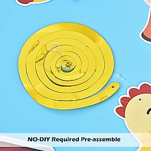 WERNNSAI Farm Animals Hanging Party Decorations - Barnyard Theme Party Supplies Hanging Swirl for Kids Birthday, Baby Shower Decor