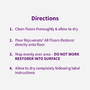Rejuvenate All Floors Restorer and Polish Fills in Scratches Protects & Restores Shine No Sanding Required (128 oz)