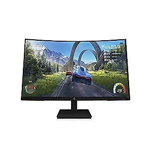 HP 32-inch Curved Gaming Monitor VA HA FHD 1ms 165hz Display, EyeSafe, TÜV certified (X32c, Black)