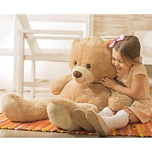 HollyHOME Teddy Bear Plush Giant Teddy Bears Stuffed Animals Teddy Bear Love 36 inch Tan