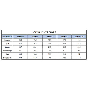 SOLY HUX Girl's Letter Graphic Tees T Shirts Short Sleeve Casual Summer Tops Mocha Brown 160