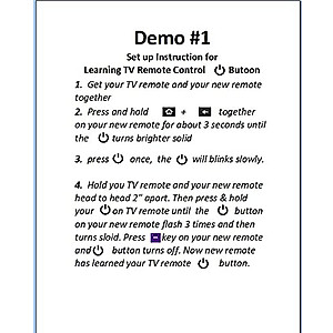 Amaz247 IR Learning Remote for Roku Box Players, Compatible with Roku 1, 2, 3, 4 (HD, LT, XS, XD), Roku Express, Premiere, Ultra, with TV Power and Volume Control, Quick Access Disney+, YouTube, ESPN