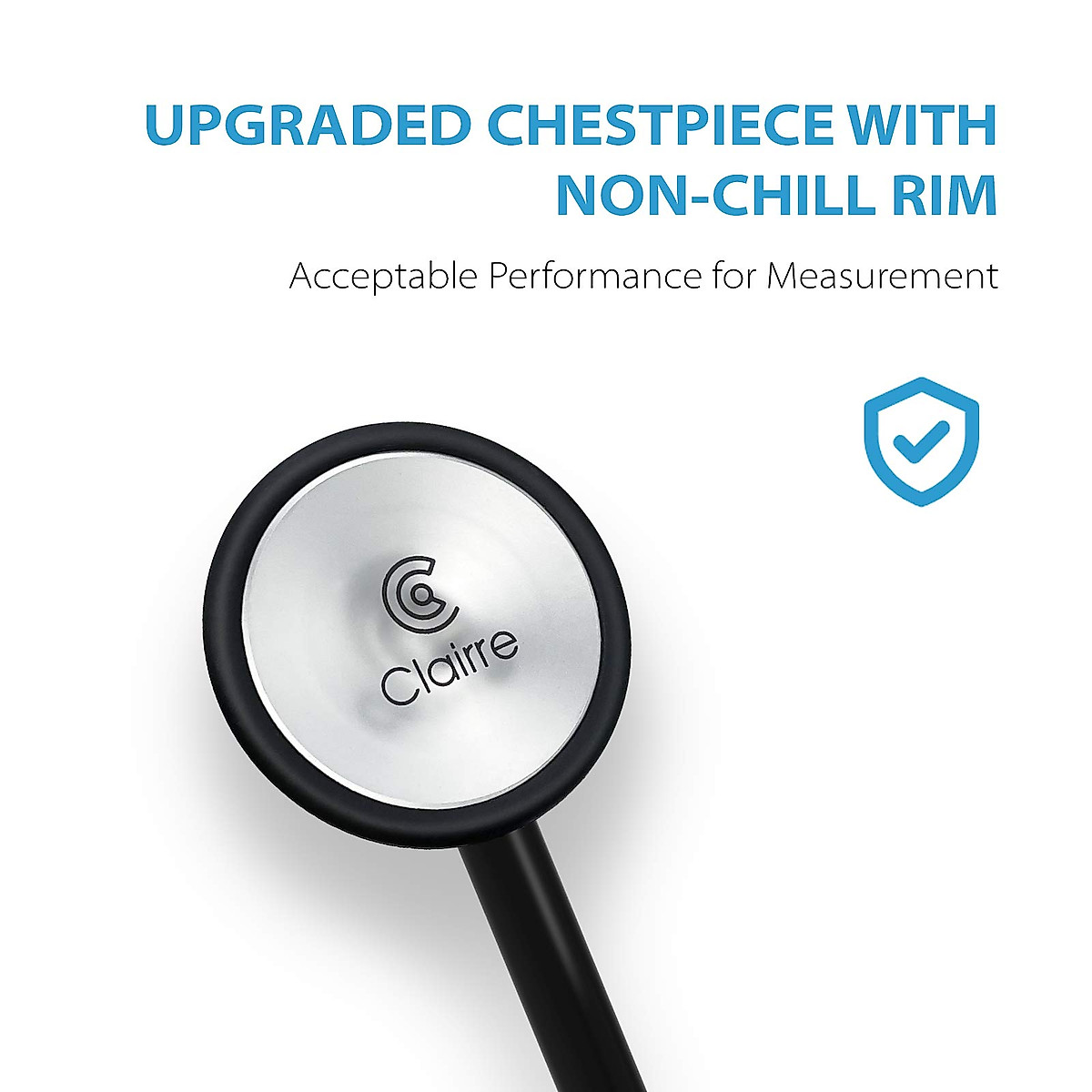 Clairre Professional Sphygmomanometer Manual Blood Pressure Cuff and Stethoscope Kit for Nurses/Doctors/Nursing Students, Carrying Case Included, Universal Cuff Size: 9-16 inch (Navy Blue)