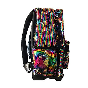 Victoria's Secret Pink Campus Backpack Multicolor Bling Fashion Show Rainbow
