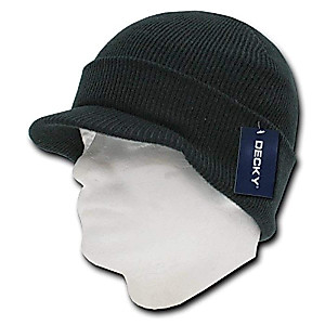 DECKY unisex adult 8009-blk Beanie Hat, Black