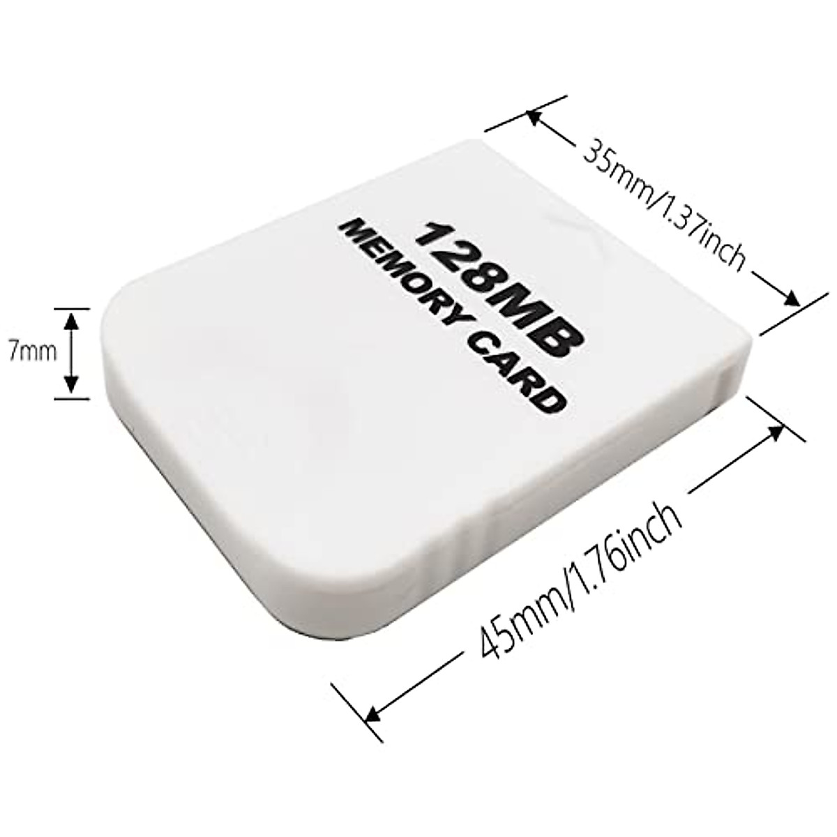 Hyamass 128MB(2043 Blocks) High Speed Gamecube Storage Save Game Memory Card Compatible for Nintendo Gamecube & Wii Console Accessory Kits - White