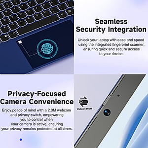 NIMO 15.6 IPS FHD-Laptop, Intel 12th Gen N100 (Beat i3 1115G4 Up to 3.4GHz) 8GB RAM 128GB SSD Laptop-Computer with Backlit Keyboard Fingerprint Win 11 Blue (Renewed)