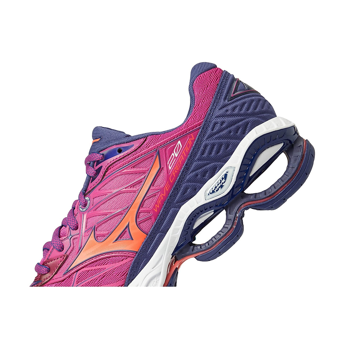 Mizuno Men's Women's Wave Creation 20 Running Shoe, Festival Fuchsia, 8.5