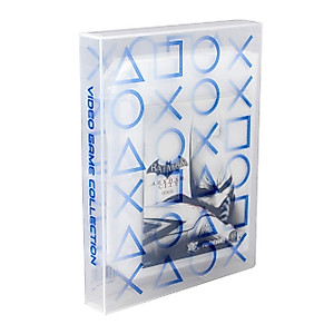UniKeep PlayStation Themed Video Game Case - Stores 10 Discs and Graphic Booklets (Light Blue)