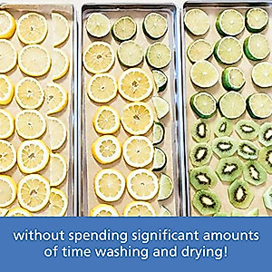 100Pack Tray Mats Set for Harvest Right Freeze Dryer Trays, Accessories for Harvest Right Freeze Dryer, One-Off Tray Mats Compatible with Harvest Right Freeze Dryer Medium Trays - (17" x 6.8")